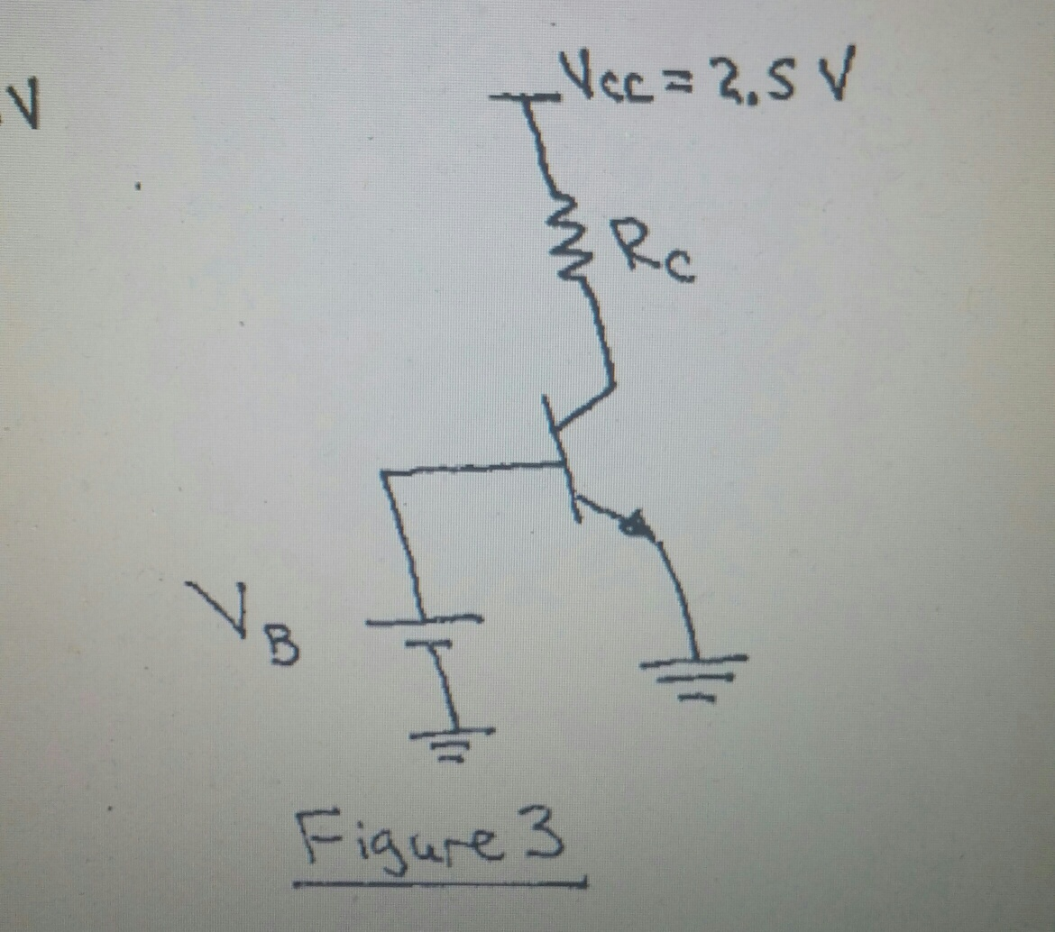 Solved The Transistor In The Following Figure Has