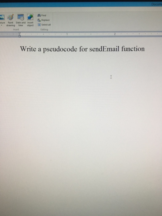 Solved Write a pseudocode for sendEmail function | Chegg.com
