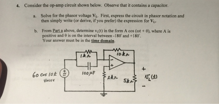 Solved Consider the op-amp circuit shown below. Observe that | Chegg.com