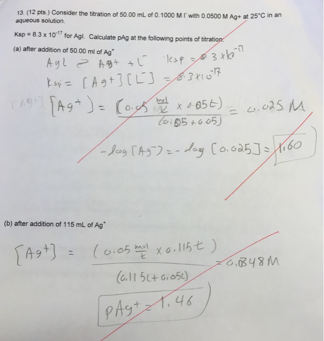 Solved Consider the titration of 50 00 mL of 0 1000 M I^- | Chegg.com