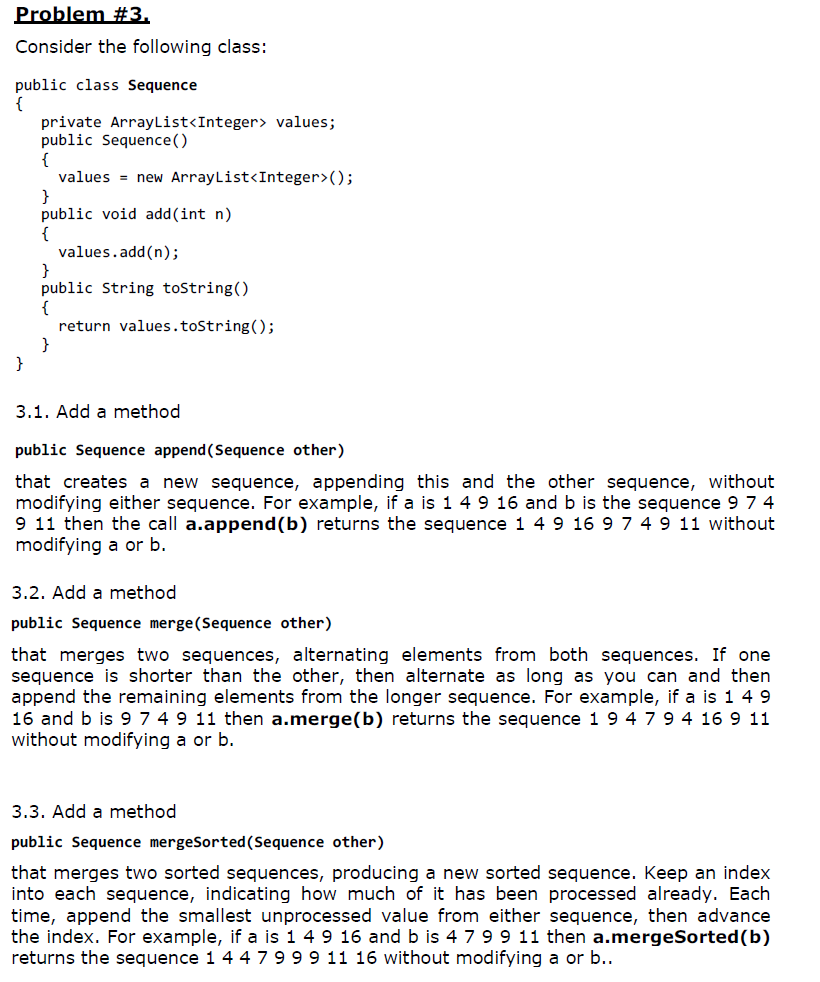 Solved Consider the following class: that creates a new | Chegg.com
