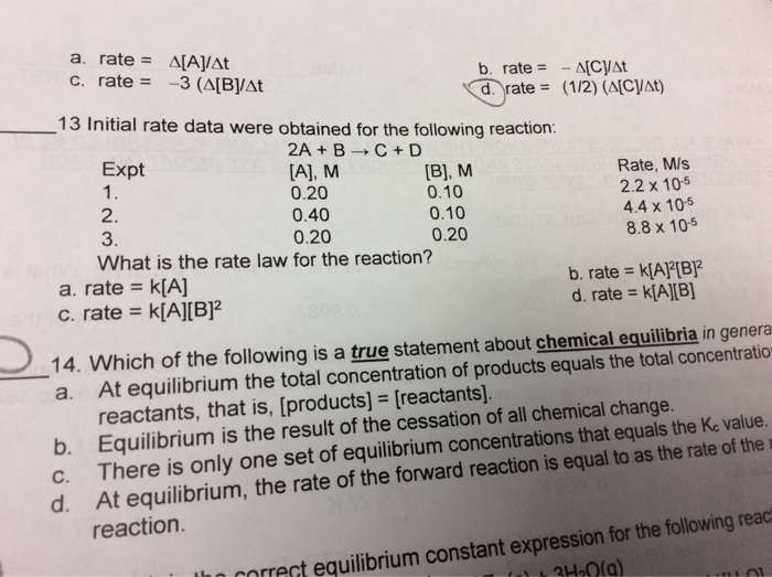 Solved Initial rate data were obtained for the following | Chegg.com Solved Initial rate data were obtained for the following | Chegg.com