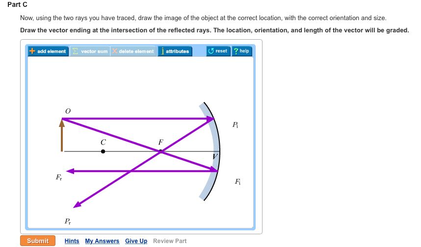 Solved Now, using the two rays you have traced, draw the | Chegg.com