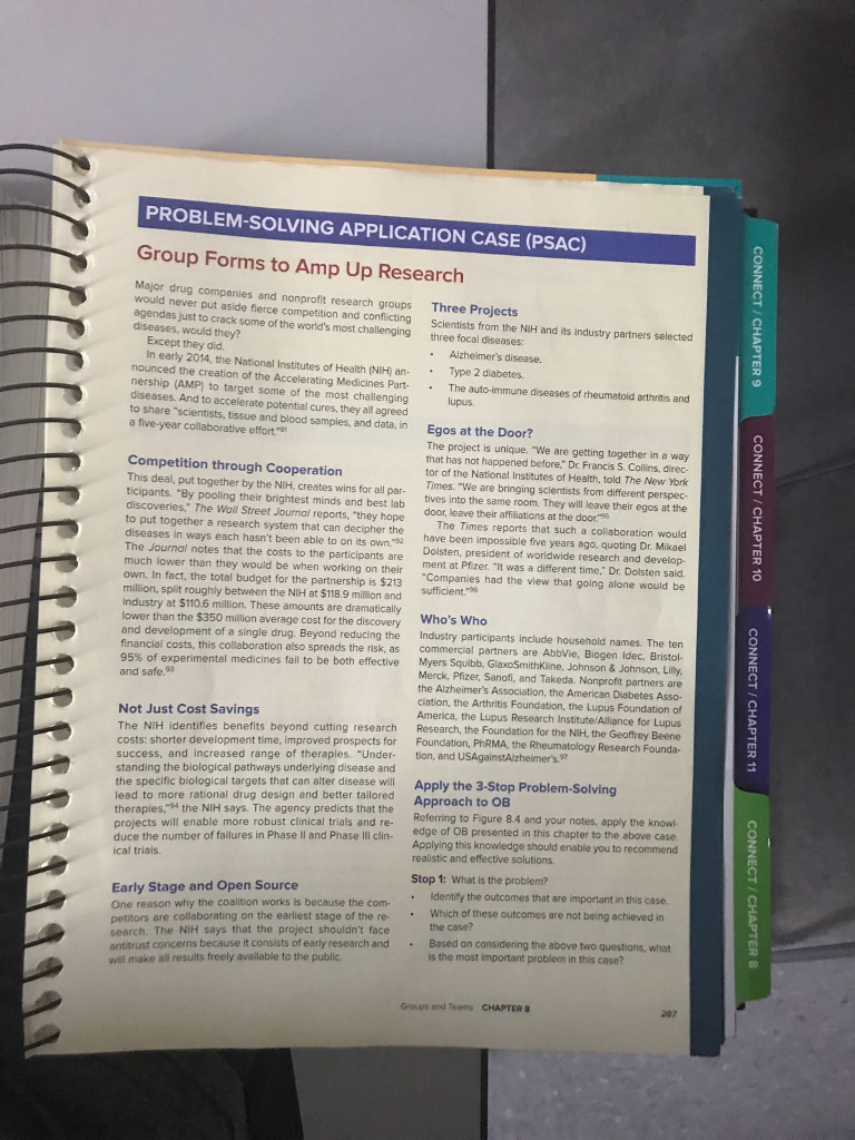 Solved PROBLEM-SOLVING APPLICATION CASE (PSAC) Group Forms | Chegg.com