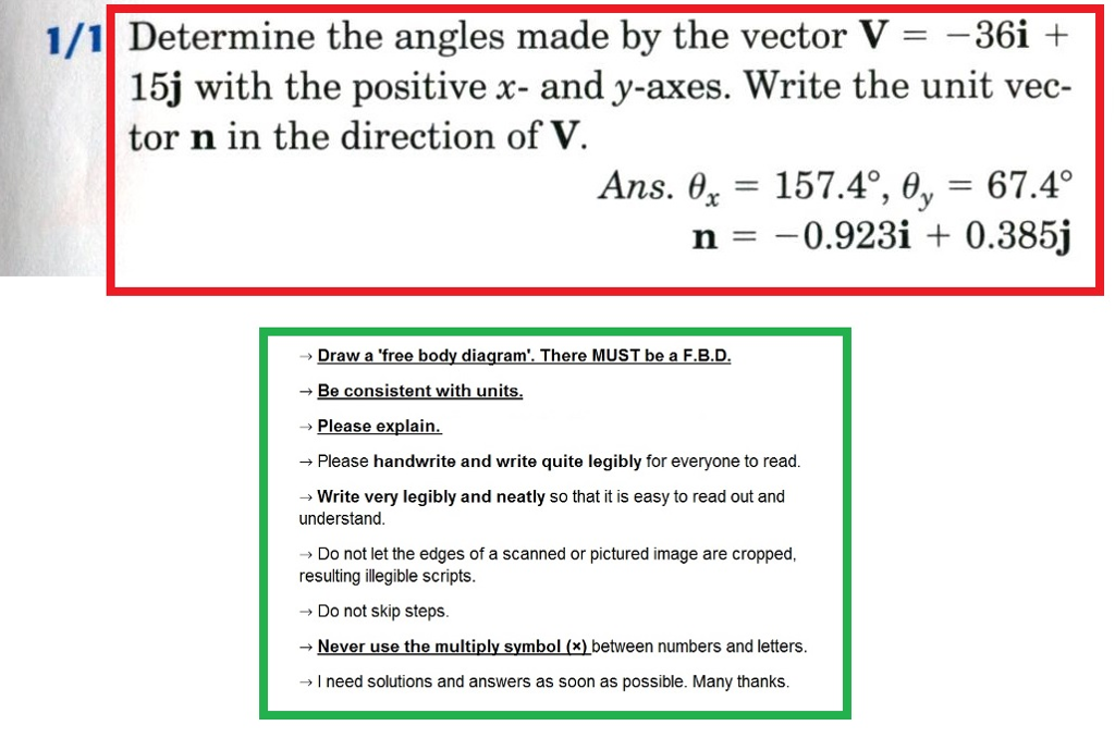 Solved 1 / 11 Determine the angles made by the vector V | Chegg.com