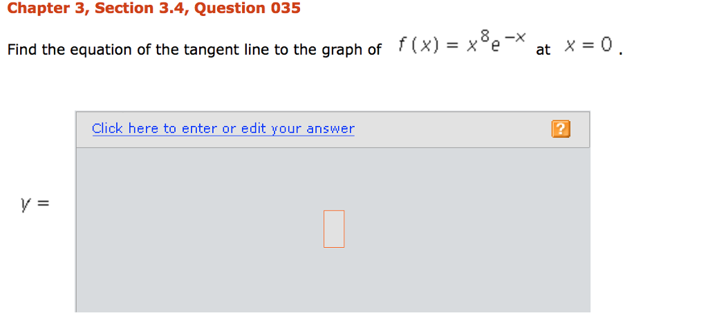 Solved Chapter 3, Section 3.4, Question 025 Find the | Chegg.com