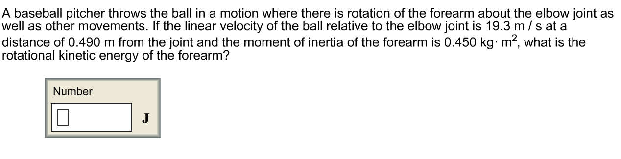 Solved A baseball pitcher throws the ball in a motion where | Chegg.com