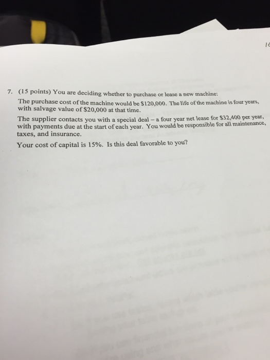 Solved (I5 points) Use pretax incremental analysis to | Chegg.com Solved (I5 points) Use pretax incremental analysis to | Chegg.com