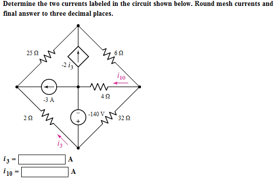 Solved Determine the two currents labeled in the circuit | Chegg.com