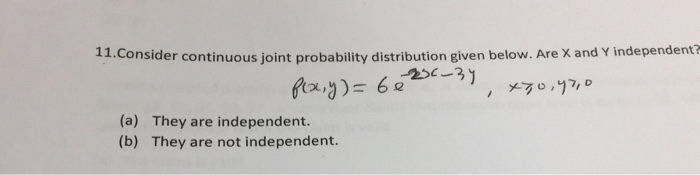 Solved Consider continuous joint probability distribution | Chegg.com