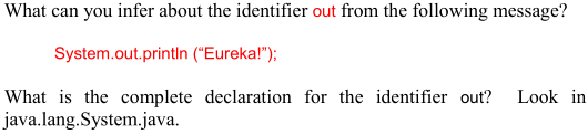 Solved What can you infer about the identifier out from the | Chegg.com