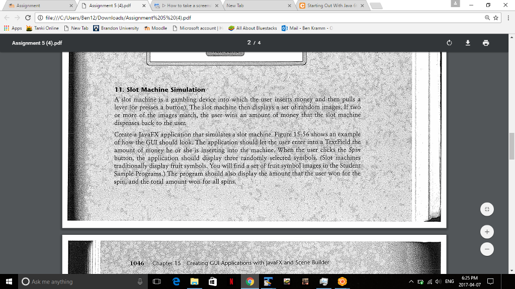 C Starting out With Ja D Assignment 5 (4).pdf x D How | Chegg.com