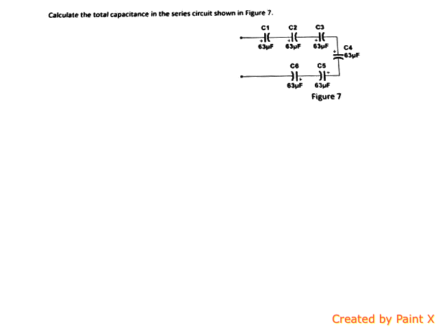 Solved Calculate the total capacitance in the series circuit | Chegg.com