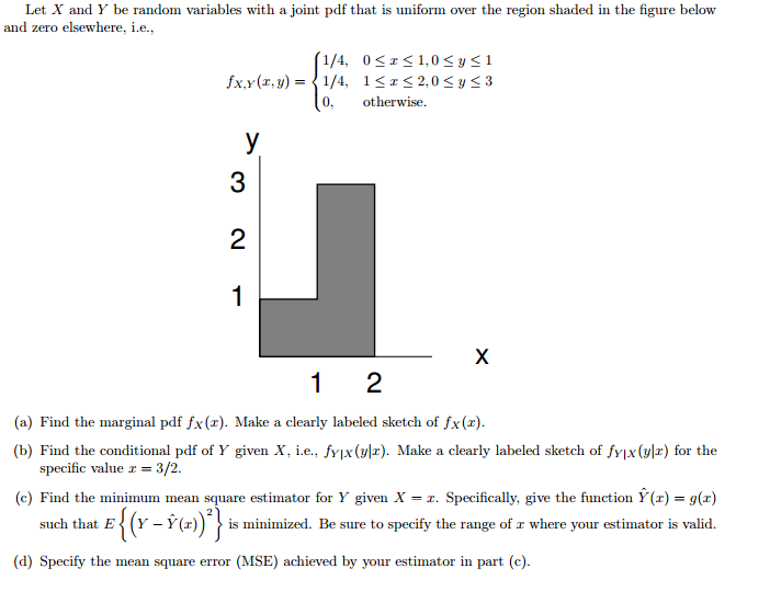Solved Let X and Y be random variables with a joint p that | Chegg.com