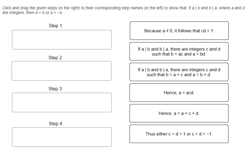 Solved Click and drag the given steps (in the right) to | Chegg.com