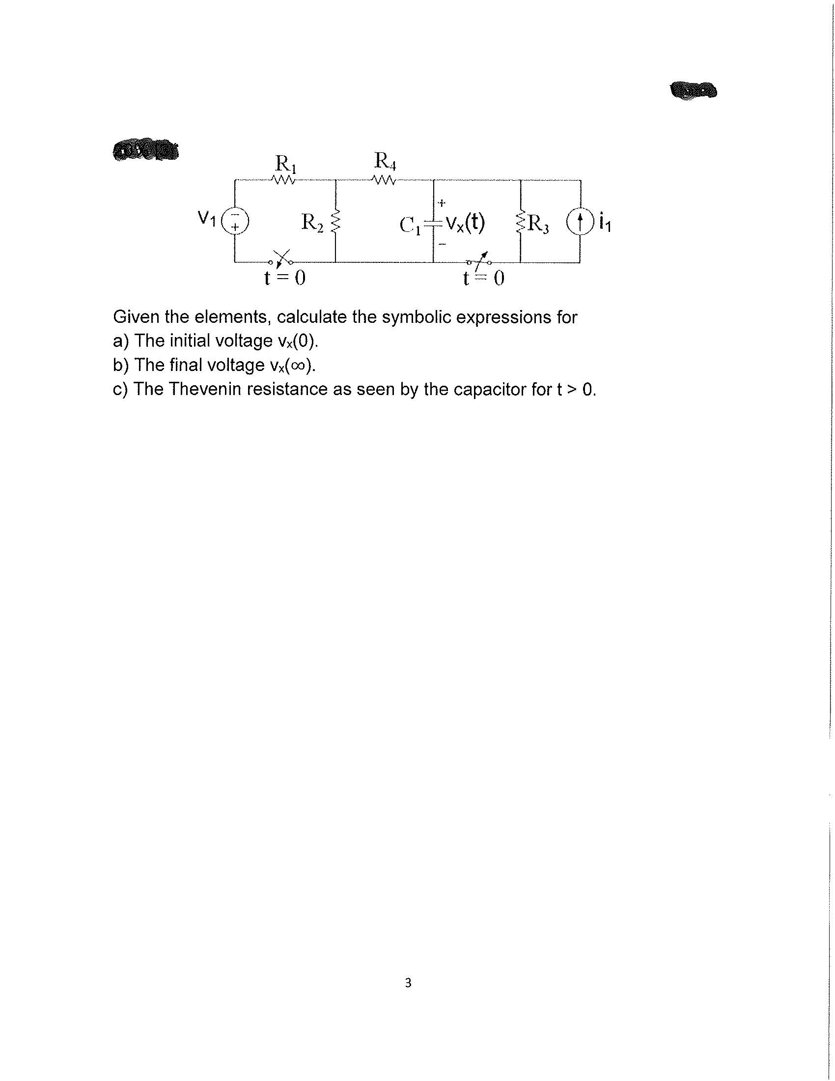 Solved Given the elements, calculate the symbolic | Chegg.com