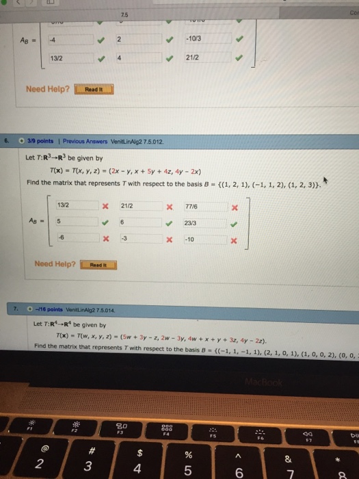 Solved Let T:R^3 right arrow R^3 be given by T(x)=T(x, y, | Chegg.com