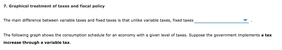 7. Graphical treatment of taxes and fiscal policy The | Chegg.com