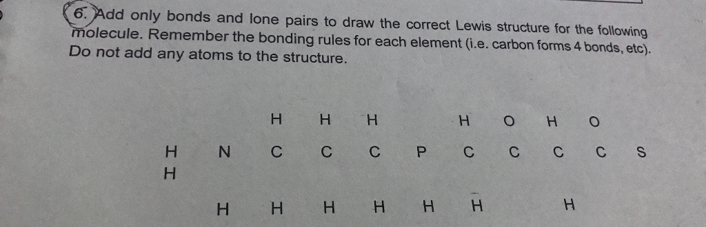 Solved Add only bonds and lone pairs to draw the correct | Chegg.com