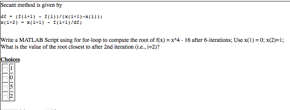 Secant method is given by df (f(1+1) | Chegg.com