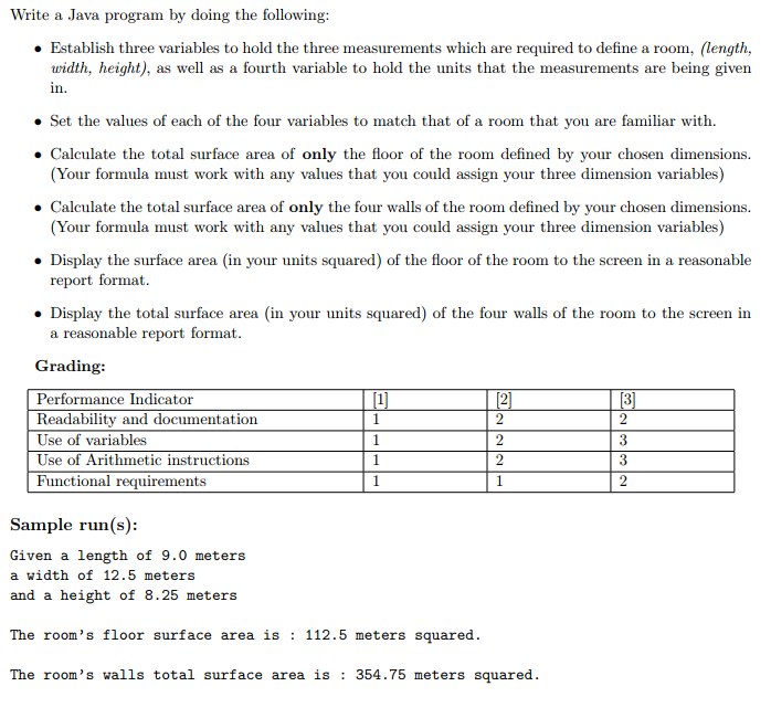 Solved Write a Java program by doing the following Establish | Chegg.com