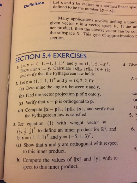 Solved 3. Use equation (1) with weight vector w = ( )^T to | Chegg.com