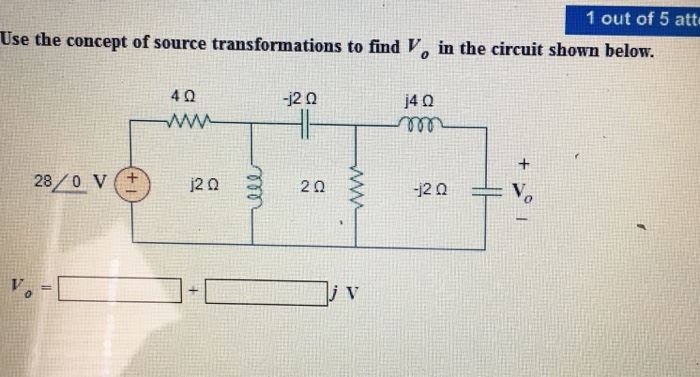 Solved Use the concept of source transformations to find V_o | Chegg.com