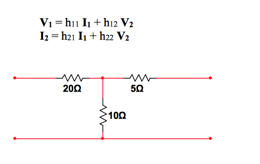 Solved Using the Two-Port Terminal Equations, determine the | Chegg.com