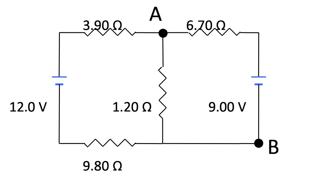 Solved For the following circuit: a) Determine the current | Chegg.com