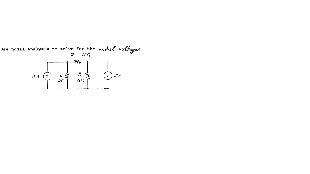Solved Use nodal analysis to solve for the nodat voth aes RA | Chegg.com