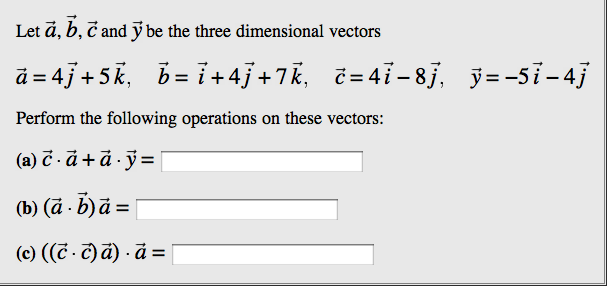 Solved: Let A, B, C And Y Be The Three Dimensional Vectors... | Chegg.com