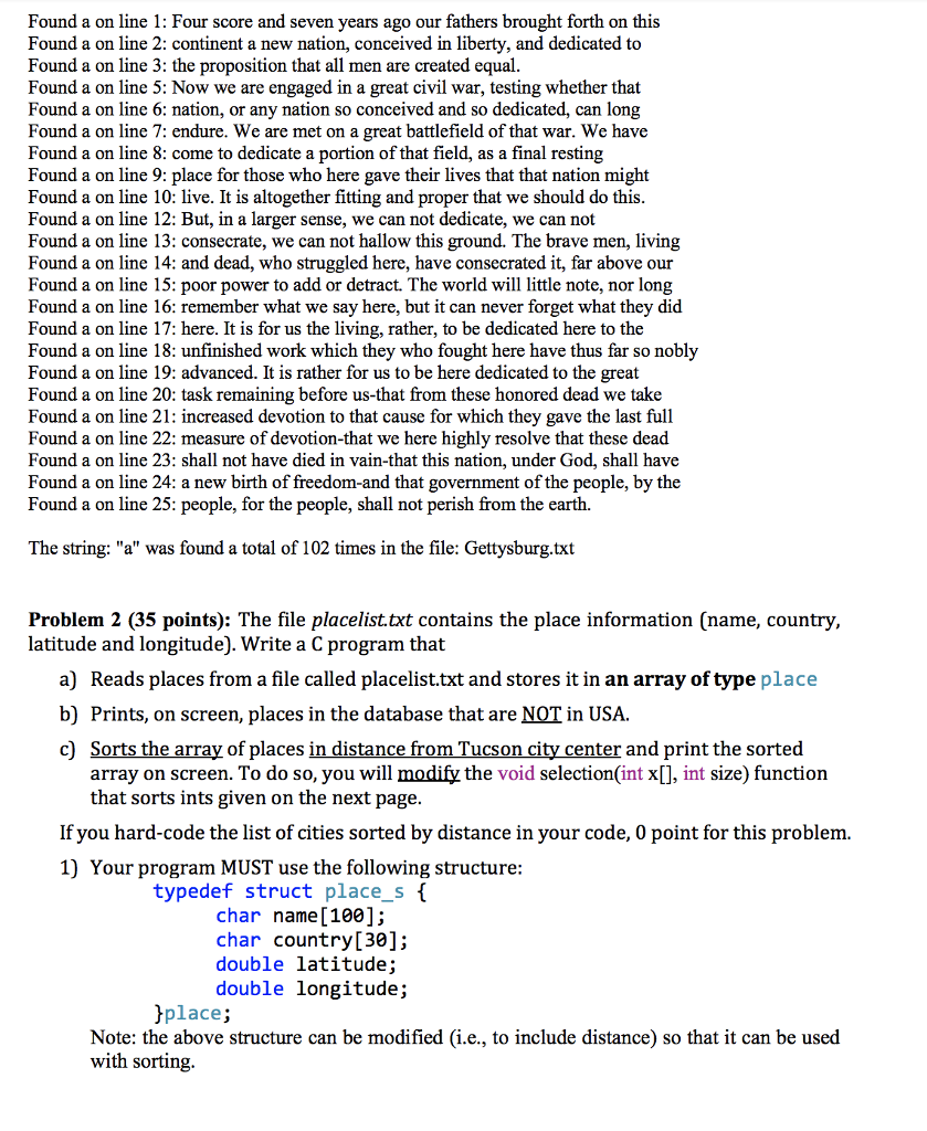 Solved Problem We wish to create a utility that will search | Chegg.com