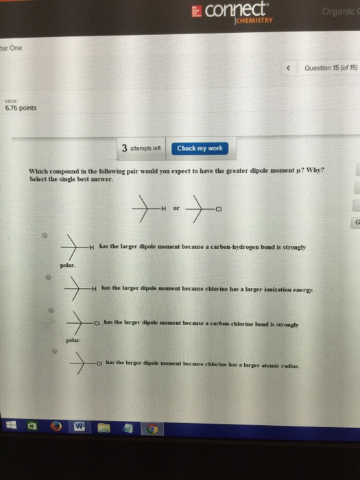 Solved Which compound in the following pair would you expect | Chegg.com