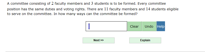 Solved A committee consisting of 2 faculty members and 3 | Chegg.com