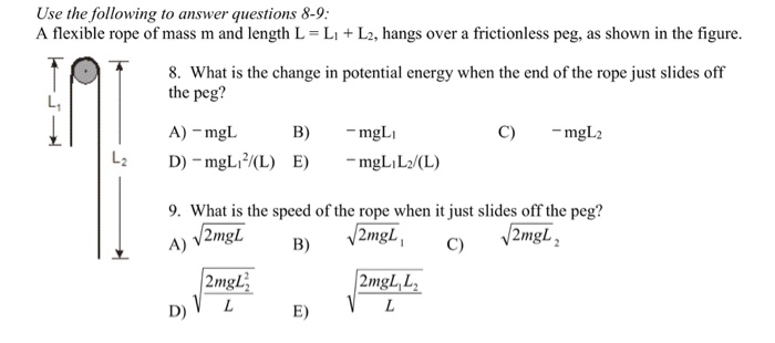Solved Use the following to answer questions 8-9: A flexible | Chegg.com