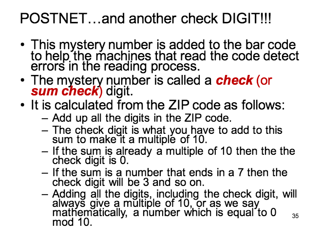 Problem #1 ZIP Code: Given the following ZIP code | Chegg.com