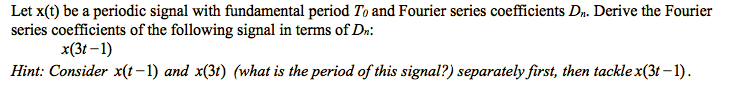 Solved Consider the signal x(t)- cos(27t) Since x(t) is | Chegg.com