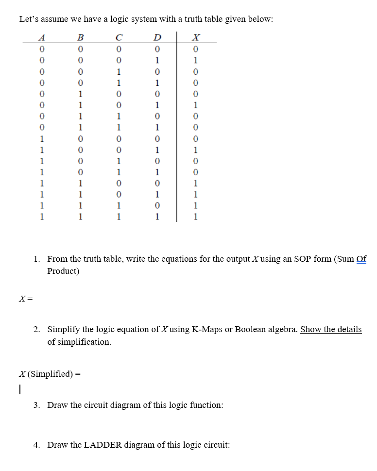 Solved Let's assume we have a logic system with a truth | Chegg.com