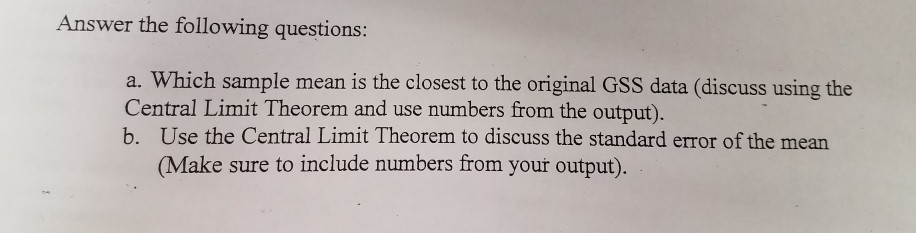 Solved Answer the following questions a. Which sample mean | Chegg.com