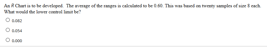 Solved An R Chart is to be developed for use in quality | Chegg.com