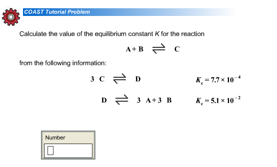 Solved Calculate the value of the equilibrium constant K for | Chegg.com
