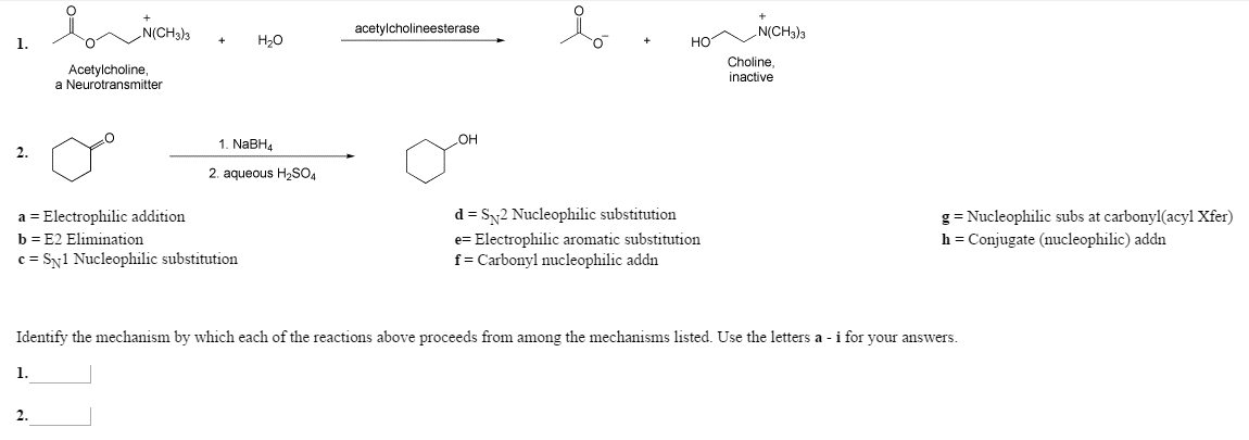 Solved a = Electrophilic addition b = E2 Elimination c = | Chegg.com