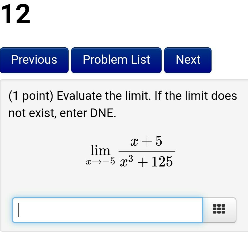 Solved Evaluate the limit. If the limit does not exist, | Chegg.com