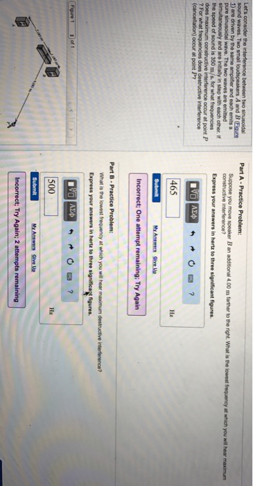 Solved let's consider the interference between two | Chegg.com