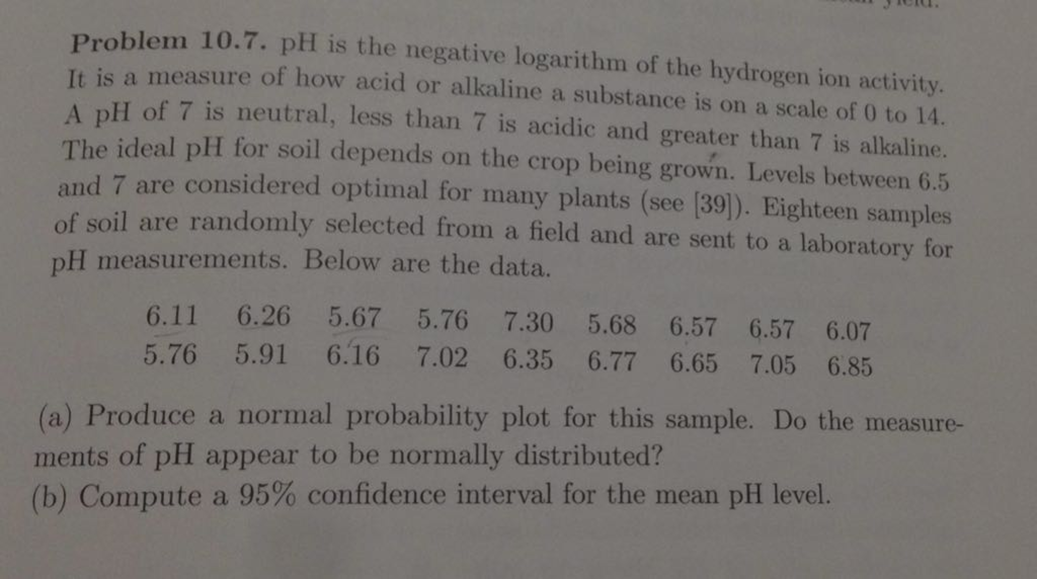 Solved pH is the negative logarithm of the hydrogen ion | Chegg.com