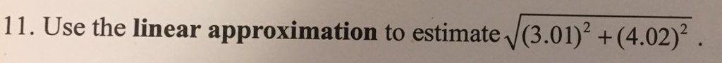 Solved Use the linear approximation to estimate Squareroot | Chegg.com
