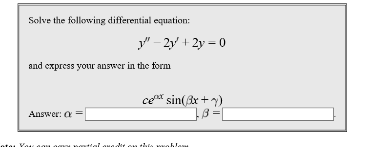 Solved Solve the following differential equation: y" - 2y' | Chegg.com