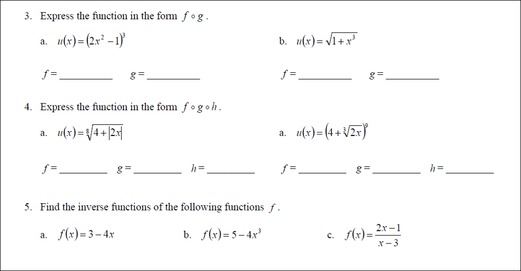 Solved Express the function in the form f compositefunction | Chegg.com