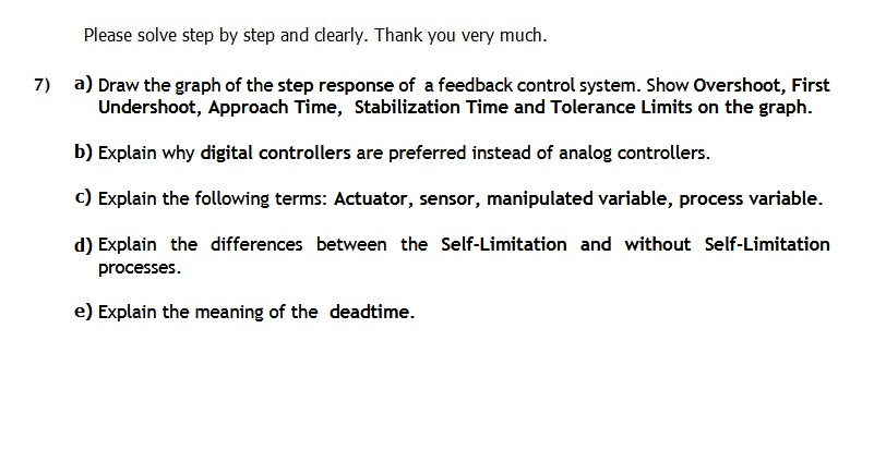 Solved Please solve step by step and clearly. Thank you very | Chegg.com