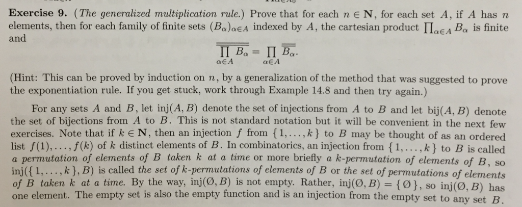 Solved Prove that for each n elementof N, for each set A, if | Chegg.com